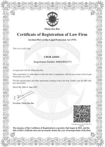 Certificate of Registration - Chur Associates ® Advocates & Solicitors ...
